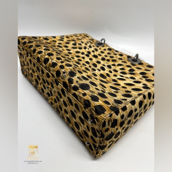 Dior | Bags | Christian Dior Leopard Large Lady Dior Bag | Poshmark
